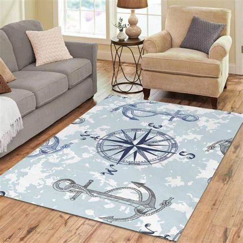 Anchor Compass Rose Rug
