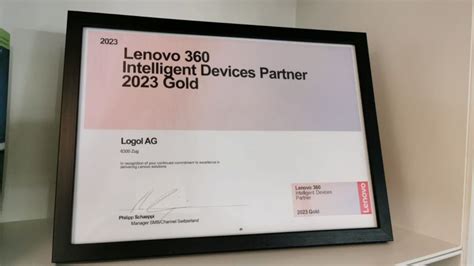 Logol Ag On Linkedin Lenovo Intelligentservices Goldpartner Innovation Logolag