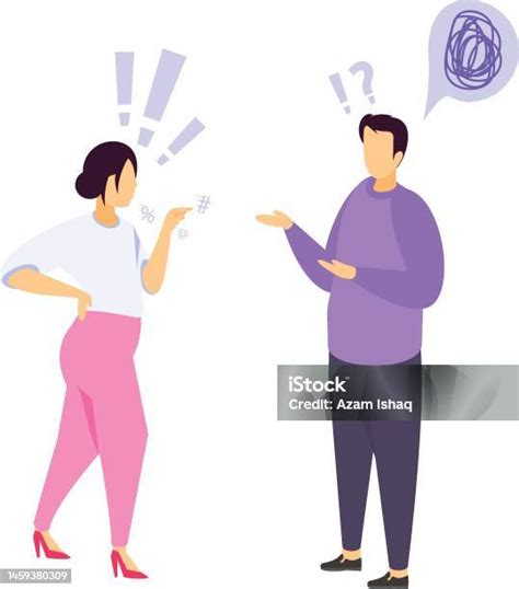 공격성과 분노 개념으로 의사 소통 서로에게 손가락을 가리키는 벡터 색상 아이콘 디자인 기분과 느낌 기호 감정적 인 문자 기호 사회 문제 장면 스톡 일러스트레이션 격노한에