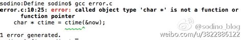 【cc】error Called Object Type Char Is Not A Function Or