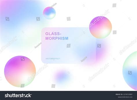 Glass Morphism Card Template Liquid Shapes Stock Vector Royalty Free 2176723997 Shutterstock