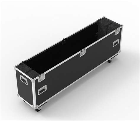 Single 65 Inch Custom Screen Flight Case Ak Flight Case Industries Llc Dubai Saudi Arabia