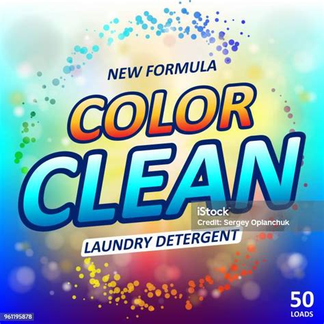 세탁 세제 패키지 광고입니다 화장실 또는 욕실 욕조 클렌저 디자인 세탁기 세탁 세제 포장 템플릿입니다 벡터 일러스트 레이 션 3차원 형태에 대한 스톡 벡터 아트 및 기타