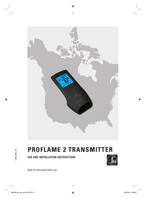 Proflame 2 Transmitter Regency Fireplace Products Manualzz