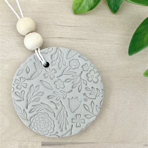 Clay Essential Oil Diffuser T Tag Natural Clay Ornament Wedding
