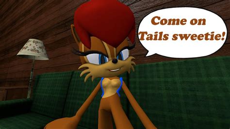 Sally Rubbing Her Feet On Tails 1 By Hectorlongshot On Deviantart