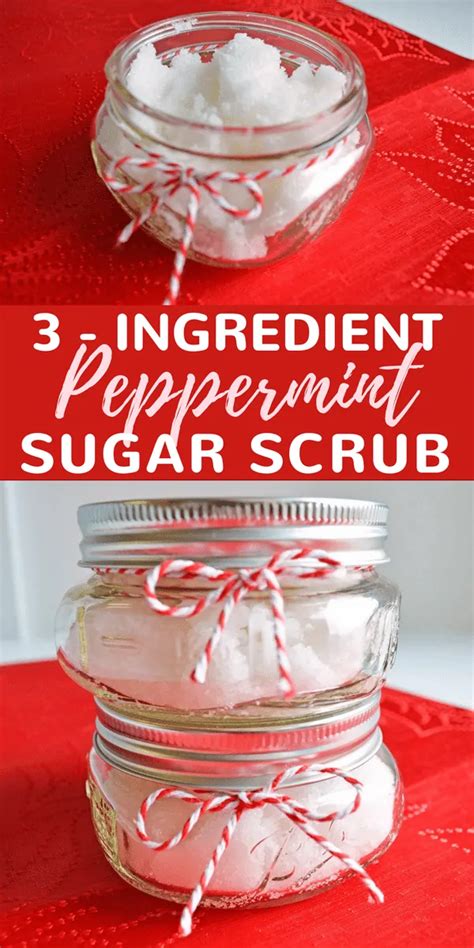 Easy Diy Peppermint Sugar Scrub Just 3 Ingredients How Can This