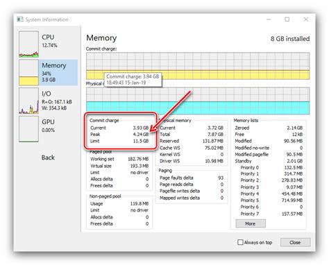 Параметры быстродействия Windows 10