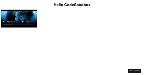 Videojs Codesandbox