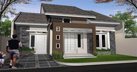 Elegan Tampak Depan Rumah Model Dak Teras Rumah Minimalis Modern 45