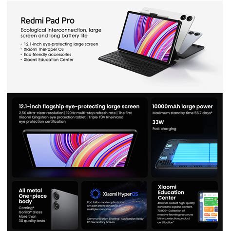 Redmi Pad Pro Tablet Inch Tablet Gb Grey