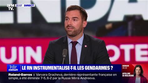 Polémique autour d une affiche du RN mettant en scène un gendarme le