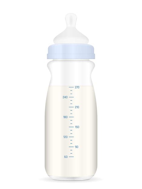 Bebé Botella Vector Premium