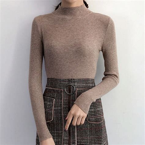 Dieptepunt Trui Herfst Winter Trui Basic Effen Kle Vicedeal