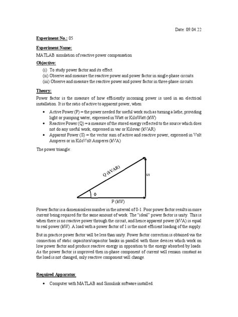Raw 05 Matlab Simulation Of Reactive Power Compensation 26 31 Pdf
