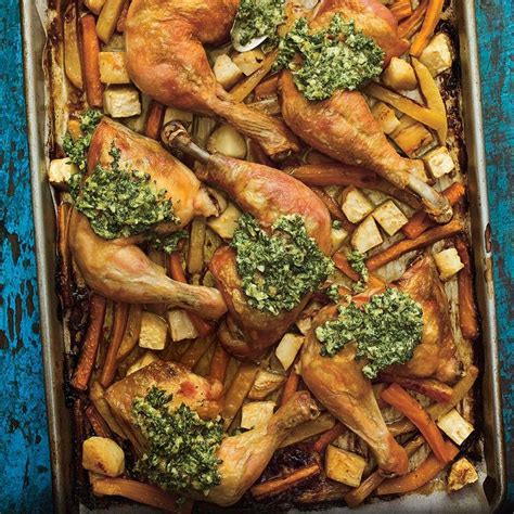 Cuisses De Poulet Au Jus De Cornichons Et Sauce Aux Herbes Ricardo