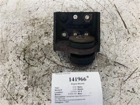 2006 Sterling A01 26517 002 Left Engine Mount For A Sterling Acterra