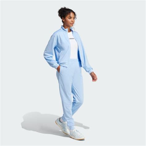 Adidas Essentials Feel Cozy Trainingsanzug Blau Adidas Deutschland