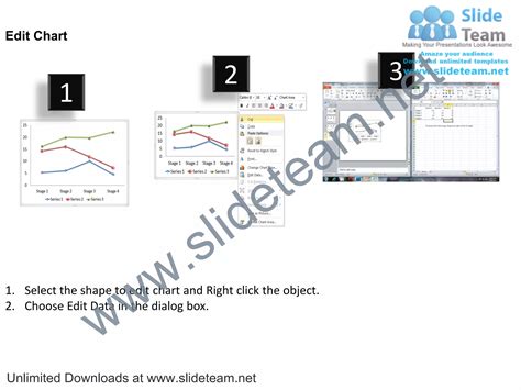 Four Stages Line Graph Powerpoint Diagrame Templates 0712 Pdf