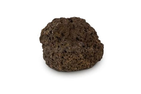 Basalt Rock On A White Background Stock Image Image Of Rock Carbon