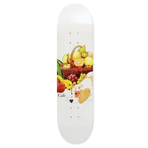 Skateboard Cafe Healthy White Skateboard Deck 8125 Flavour Skateshop