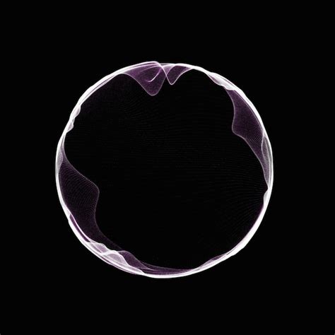 Premium Photo Futuristic Spherical Equalizer For Music On Black Background Frequency Of