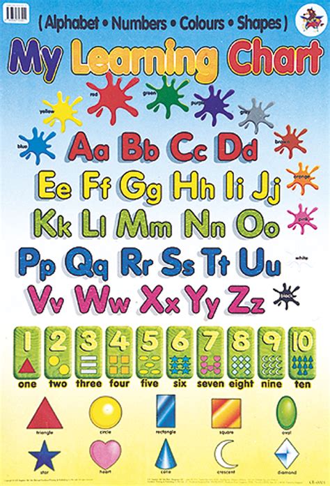 CE 0001 My Learning Chart Southern Printing
