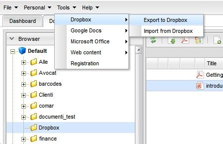 Dropbox LogicalDOC Documentation