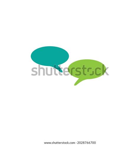 vector minimalist chatting logo clipart stock vector royalty free