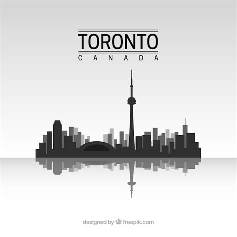 Premium Vector Toronto Skyline Silhouette