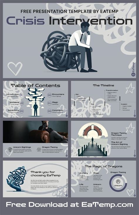 Crisis Intervention PowerPoint Presentation Template & Google Slides Theme