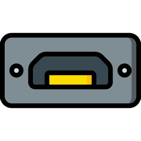Micro Usb Basic Miscellany Lineal Color Icon