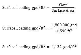 Wastewater Clarification Calculations