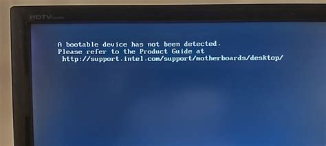 Dx38bt A Bootable Device Has Not Been Detected Intel Community