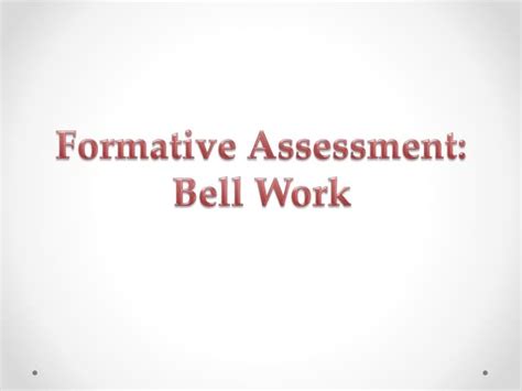 Bellwork Inside Outside Circle Formative Assessment Ppt