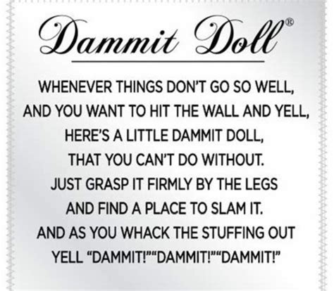 Dammit Doll Assorted Styles More Than Words