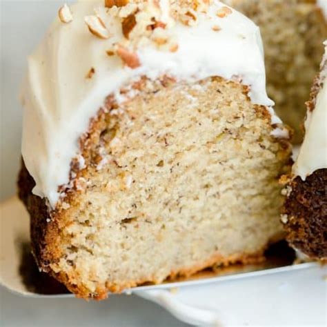 Banana Bundt Cake With Cream Cheese Frosting Greens And Chocolate