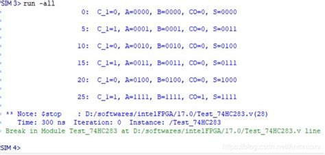 实现74hc283的四位二进制进位全加器的功能 Csdn博客