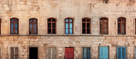 premium ai image constructing windows in the historic town