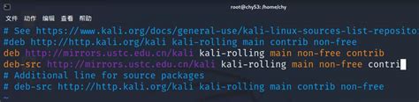 Kali修改apt安装的源为国内源，提升访问速度，以及apt Update ，apt Upgrade和apt Dist Upgrade的区别