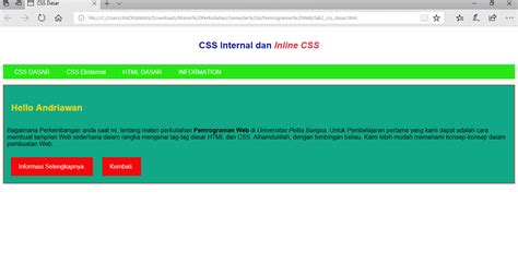 GitHub Andriawan Lab Web Tugas PerkuliahAN PEMROGRAMAN WEB Part