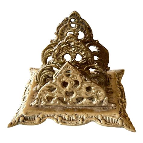 Antique Brass Letter Holder Chairish