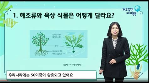 2020 해양강좌 수요일엔 바다톡톡 광주 도입강연 나도 해조류 표본 아티스트 Youtube