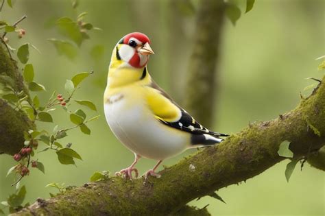 Premium Ai Image Photo Of Goldfinch Waiting In Its Nest In The Forest