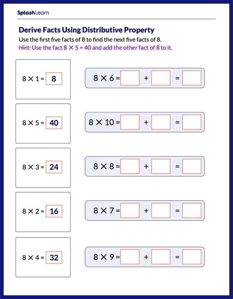 Find Product Using Distributive Property