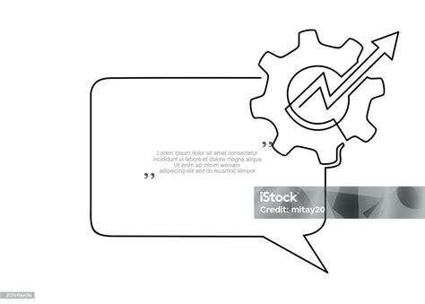 빠른 팁 기어 그래프 및 말풍선의 연속적인 한 선 그리기 흰색 배경에 유행 한 라인 아트 벡터입니다 벡터 일러스트 레이 션 0명에 대한 스톡 벡터 아트 및 기타 이미지
