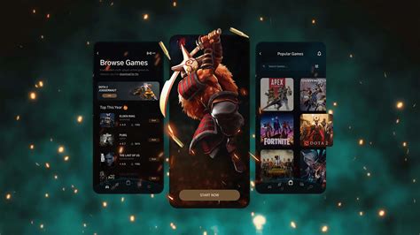 Design Game App UI UX Behance