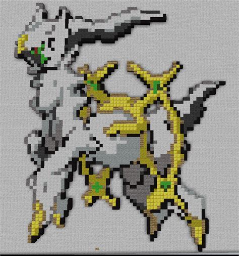 Arceus Pokemon Pixel Art Pattern Pixel Art Pokemon Pokemon Chart Les