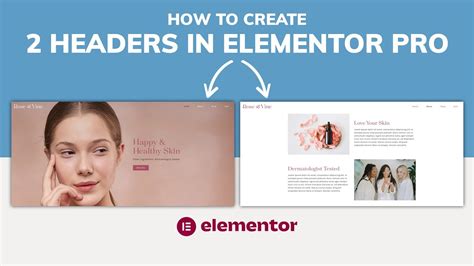 How To Create 2 Different Headers In Elementor Pro YouTube