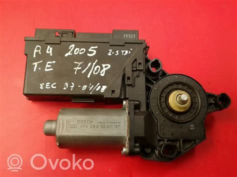 8e0959801a Audi A4 S4 B7 8e 8h Moteur De Lève Vitre De Porte Arrière